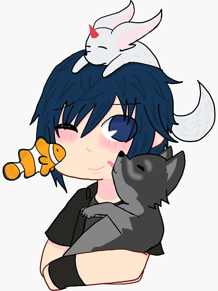 "Noctis and animal friends" Sticker by Suzupanda | Redbubble