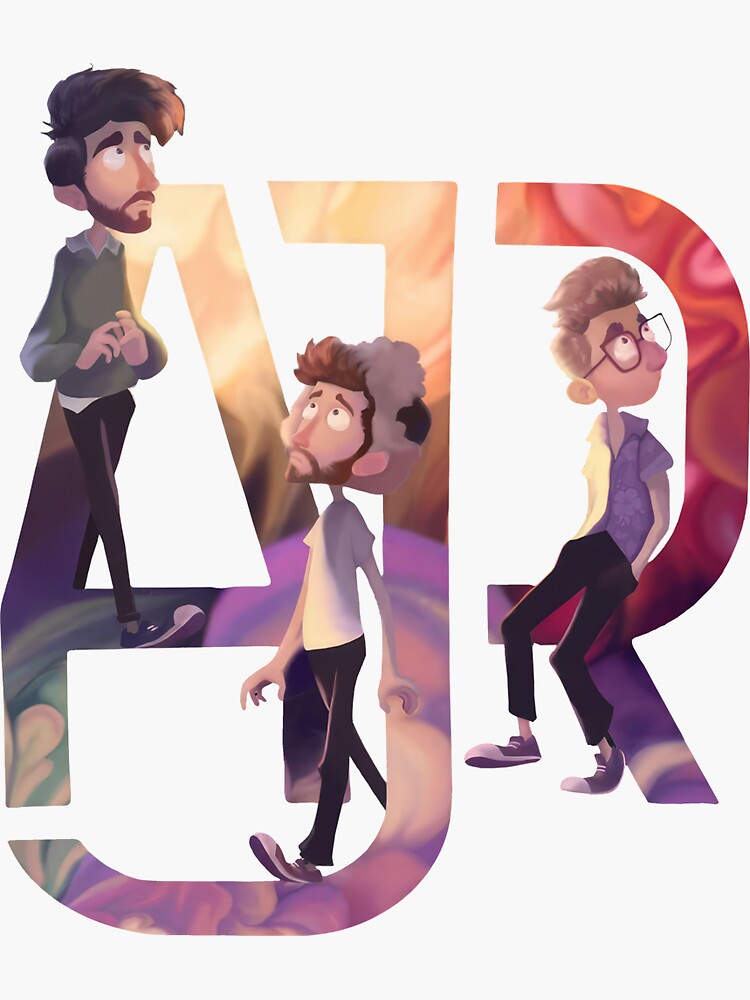 "AJR" Sticker for Sale by lamaxjannine | Redbubble