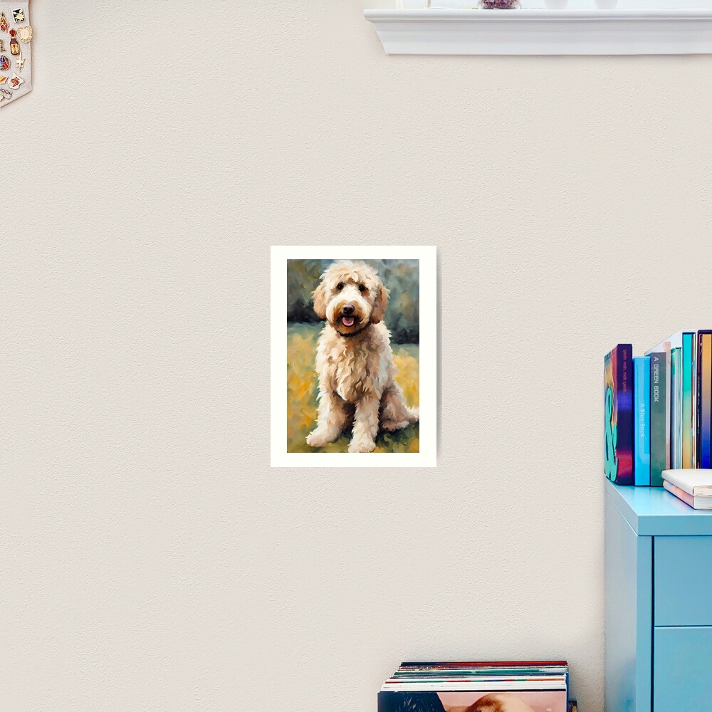 "Blonde Labradoodle Doodle Dog" Poster for Sale by cockapoodled | Redbubble