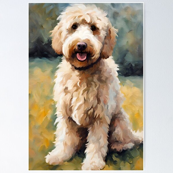 "Blonde Labradoodle Doodle Dog" Poster for Sale by cockapoodled | Redbubble