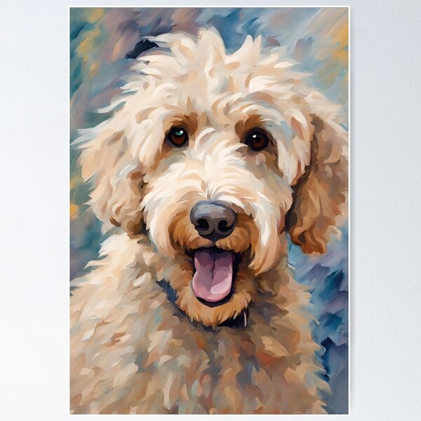 "Blonde Labradoodle Doodle Dog" Poster for Sale by cockapoodled | Redbubble