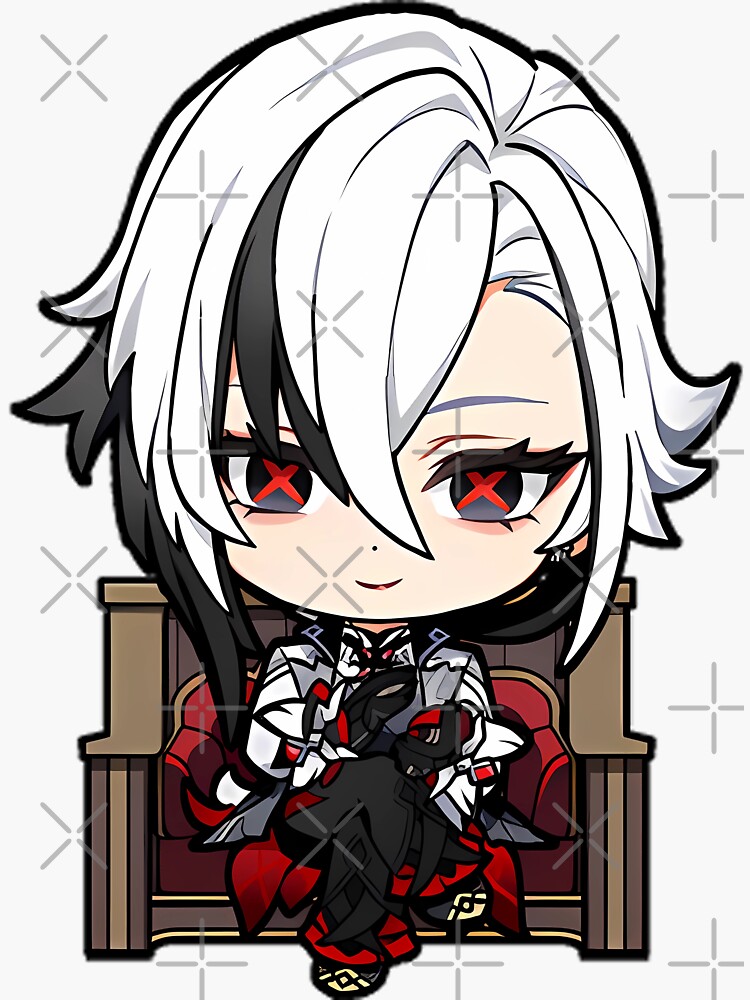 "Arlecchino / The Knave | Genshin Impact" Sticker for Sale by ...