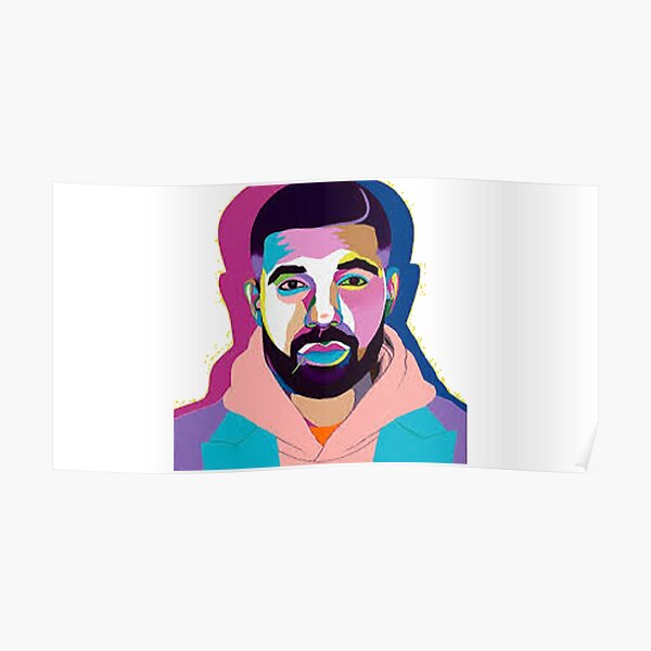 "Drake Art Design Cool Effect Unique Rapper Style" Poster by Desire ...