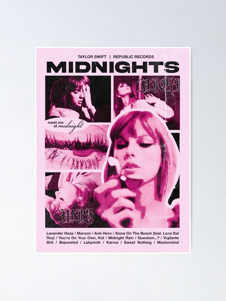 "Midnights - Taylor Swift" Poster for Sale by Assiraluwu | Redbubble