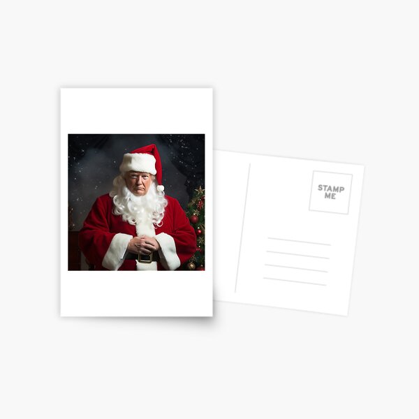 "Donald Trump at Christmas" Postcard for Sale by Thomas Tyrer | Redbubble