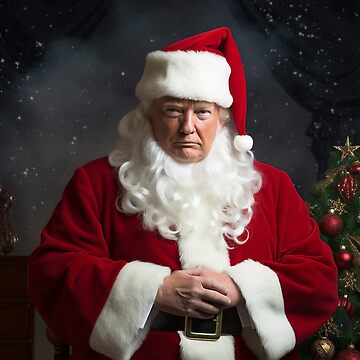 "Donald Trump at Christmas" Sticker for Sale by Thomas Tyrer | Redbubble