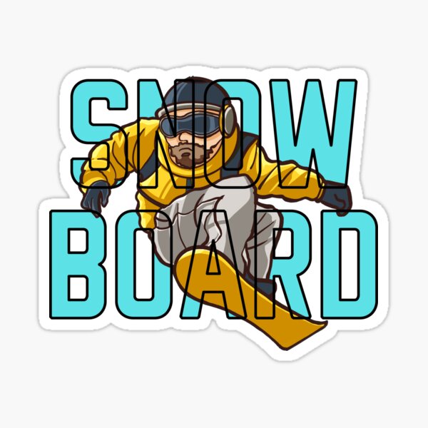 "Snowboard Cool Helmet Gifts" Sticker for Sale by MikeKart | Redbubble