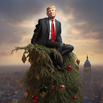 "Donald Trump at Christmas" Greeting Card for Sale by Thomas Tyrer | Redbubble