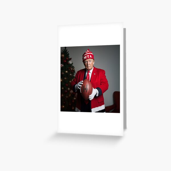 "Donald Trump at Christmas" Greeting Card for Sale by Thomas Tyrer ...