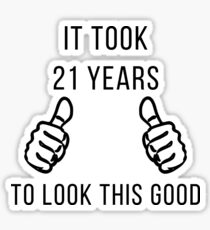 21st Birthday Stickers | Redbubble