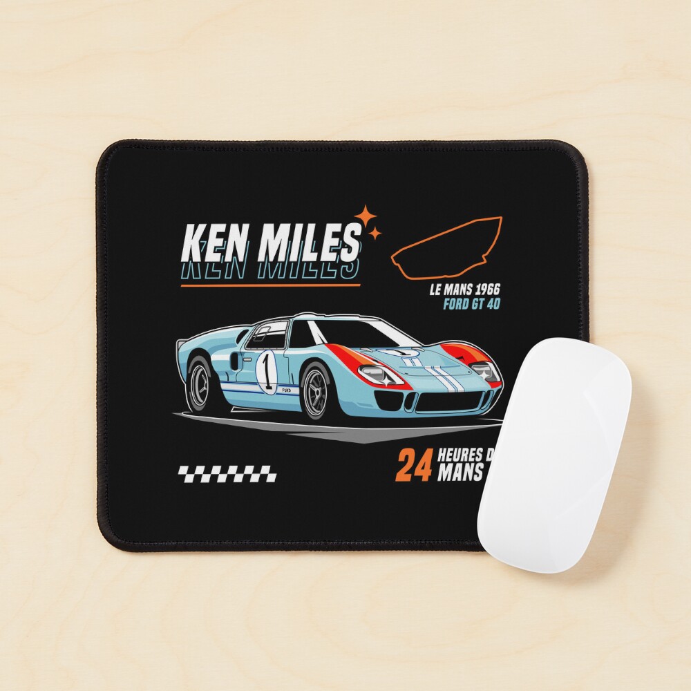 "Ford GT40 - Ken Miles Le Mans 1966" Sticker for Sale by kelfatoreiq ...