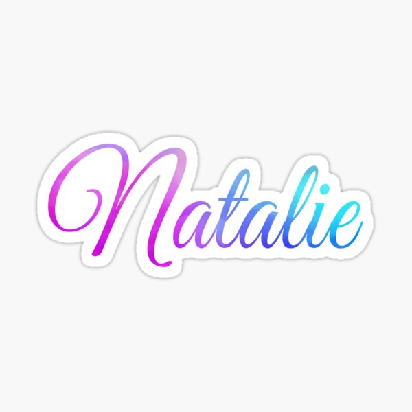 "Natalie Personalized Name Birthday Tag Family Name Natalie Girl Custom ...