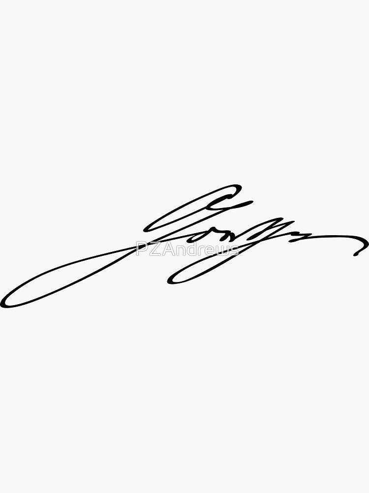 "Johann Wolfgang von Goethe Signature" Sticker by PZAndrews | Redbubble
