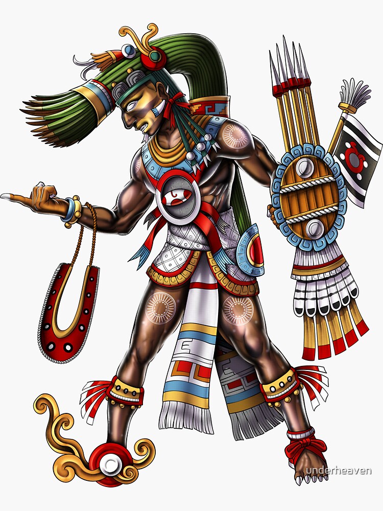 "Aztec God Tezcatlipoca" Sticker for Sale by Nikolay Lachezarov Todorov ...
