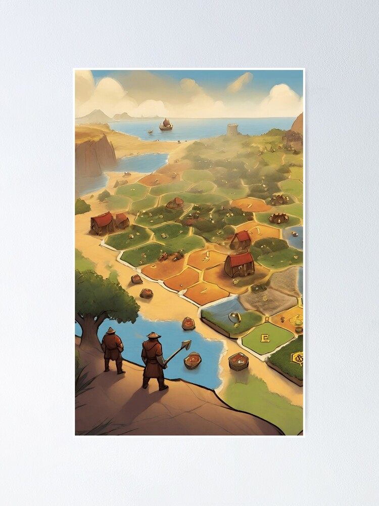 "Catan in Real Life" Poster for Sale by ReelRide Creations | Redbubble