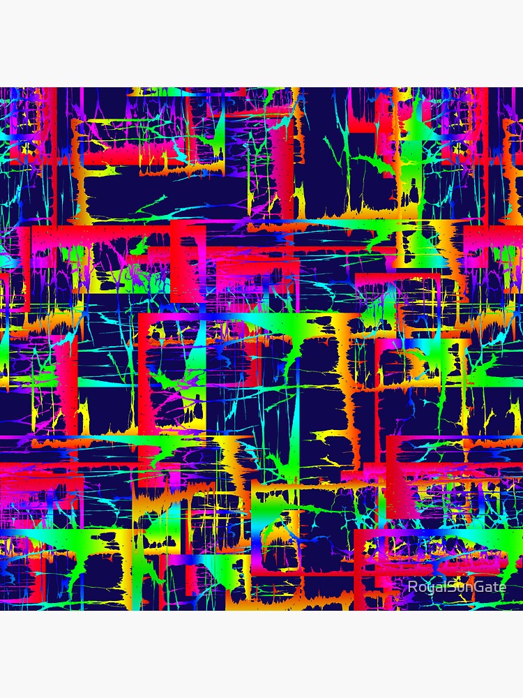 "Colorful Red Mix Patterns " Sticker by RoyalSunGate | Redbubble