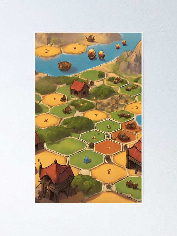 "Catan in Real Life" Poster for Sale by ReelRide Creations | Redbubble