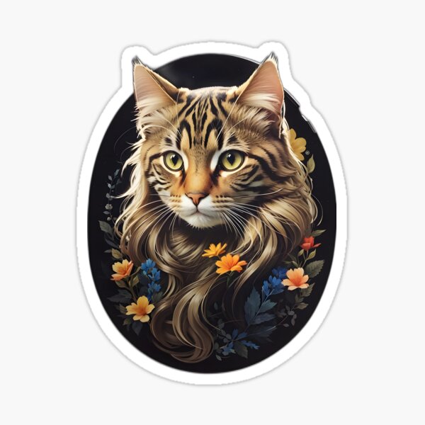 "cute cat sticker" Sticker for Sale by RAILGUNWII | Redbubble