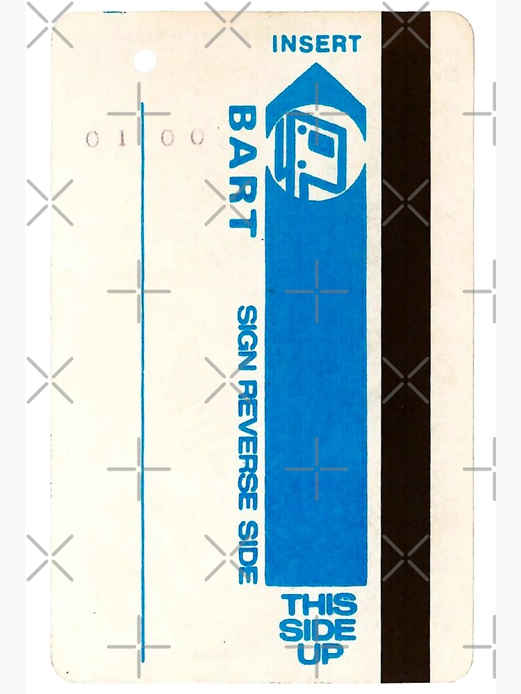 "Bart Ticket - vintage Bay Area Rapid Transit ticket" Poster for Sale ...