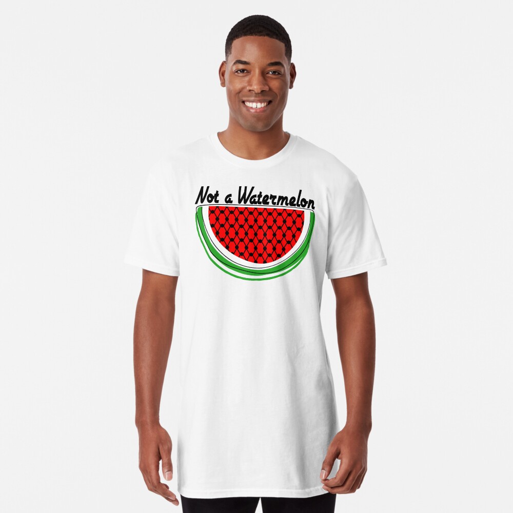 "Not a watermelon kuffieh" Sticker for Sale by Randa Ranmania | Redbubble