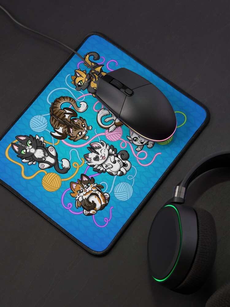 "Dracatons 'Cat Dragons' Fun with Yarn" Mouse Pad for Sale by Matthew ...
