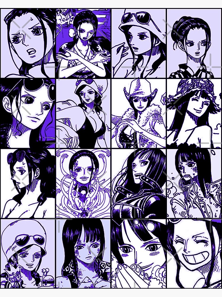 "Nico Robin 2 - One Piece Manga Panel collage" Poster for Sale by ...