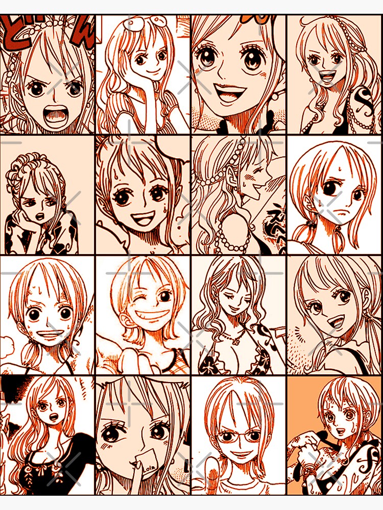 "Nami - One Piece Manga Panel collage" Sticker for Sale by Angellinx3 ...