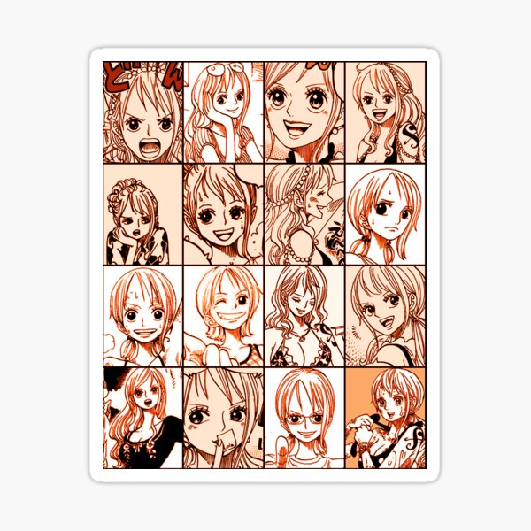 "Nami - One Piece Manga Panel collage" Sticker for Sale by Angellinx3 ...