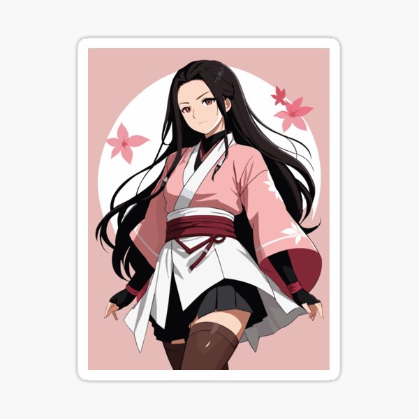"Grown-Up Cute Nezuko Kamado Shines in Fan Art Illustration!" Sticker ...