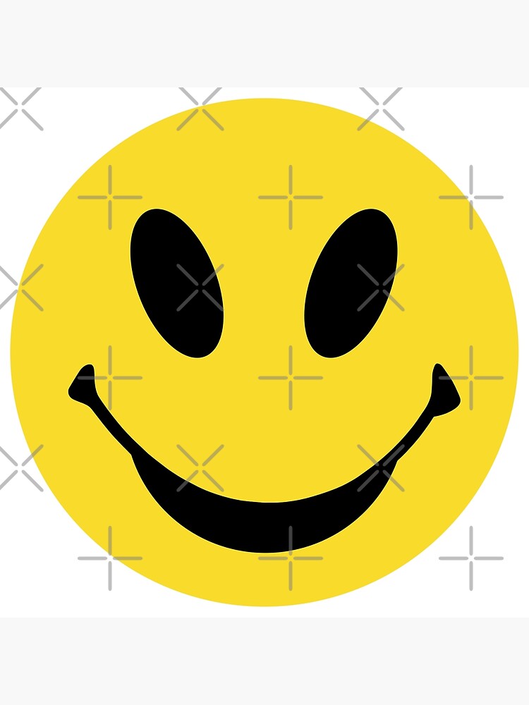 "British 20th Century Cultural Smiley Rave Icon S1 V1a" Poster for Sale ...