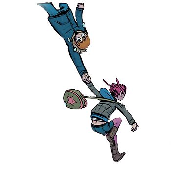 "Scott and Ramona Sticker " Sticker for Sale by Azhaa-lol | Redbubble