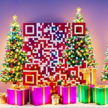 "Christmas Trees and Gifts QR Code ART - Scan to Unlocks Musical ...