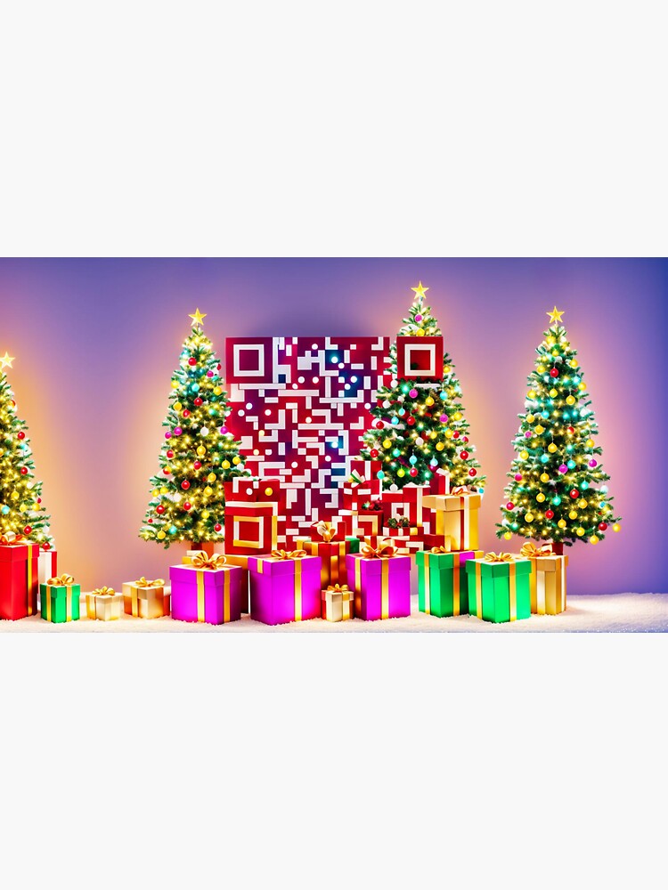 "Christmas Trees and Gifts QR Code ART - Scan to Unlocks Musical ...