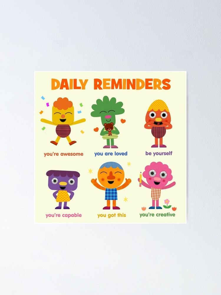 "Noodle & Pals | Daily Reminders" Poster for Sale by Super Simple Songs ...