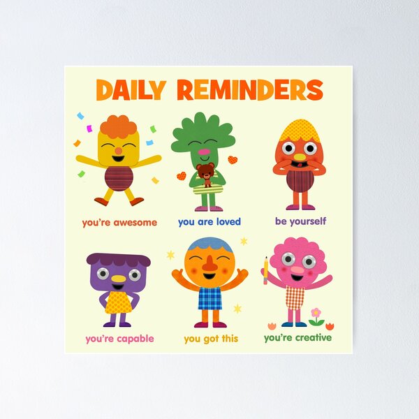 "Noodle & Pals | Daily Reminders" Poster for Sale by Super Simple Songs ...