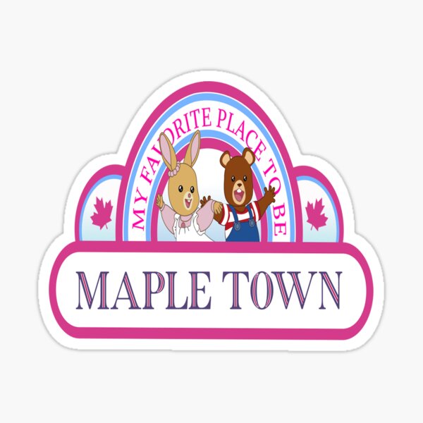 "CLASSIC MAPLE TOWN " Sticker for Sale by BRICKCITYSTUDIO | Redbubble