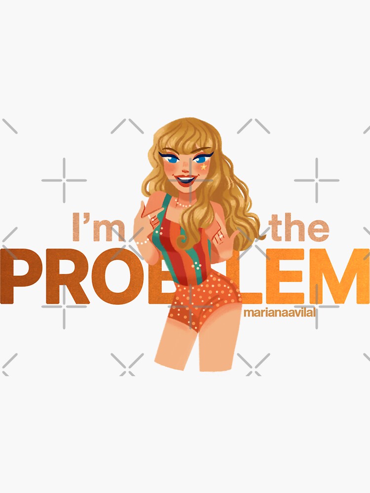 "The Problem" Sticker for Sale by Mariana Avila | Redbubble