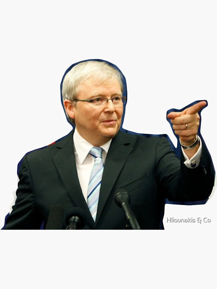 "Kevin Rudd" Sticker by hliounakis | Redbubble