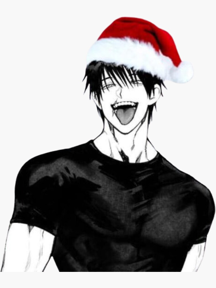 "Togi Fushiguro Christmas Jujutsu Kaisen" Sticker for Sale by nubimaro ...