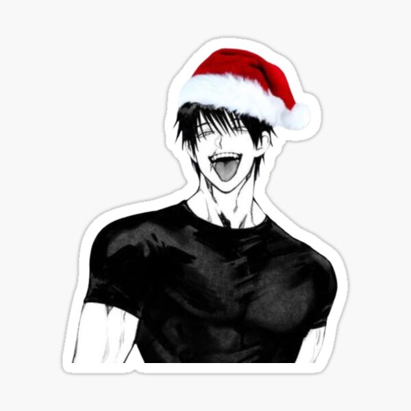 "Togi Fushiguro Christmas Jujutsu Kaisen" Sticker for Sale by nubimaro ...