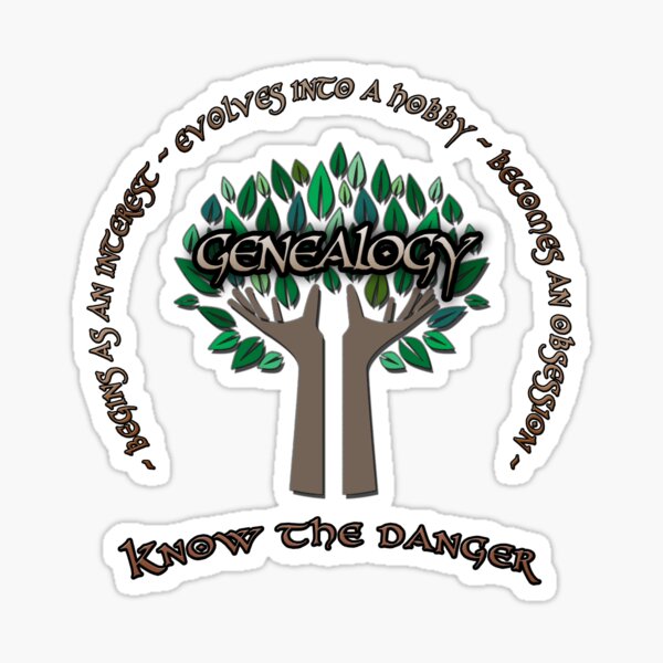 "Genealogy Family Ancestors Tree" Sticker for Sale by Alex01823 | Redbubble