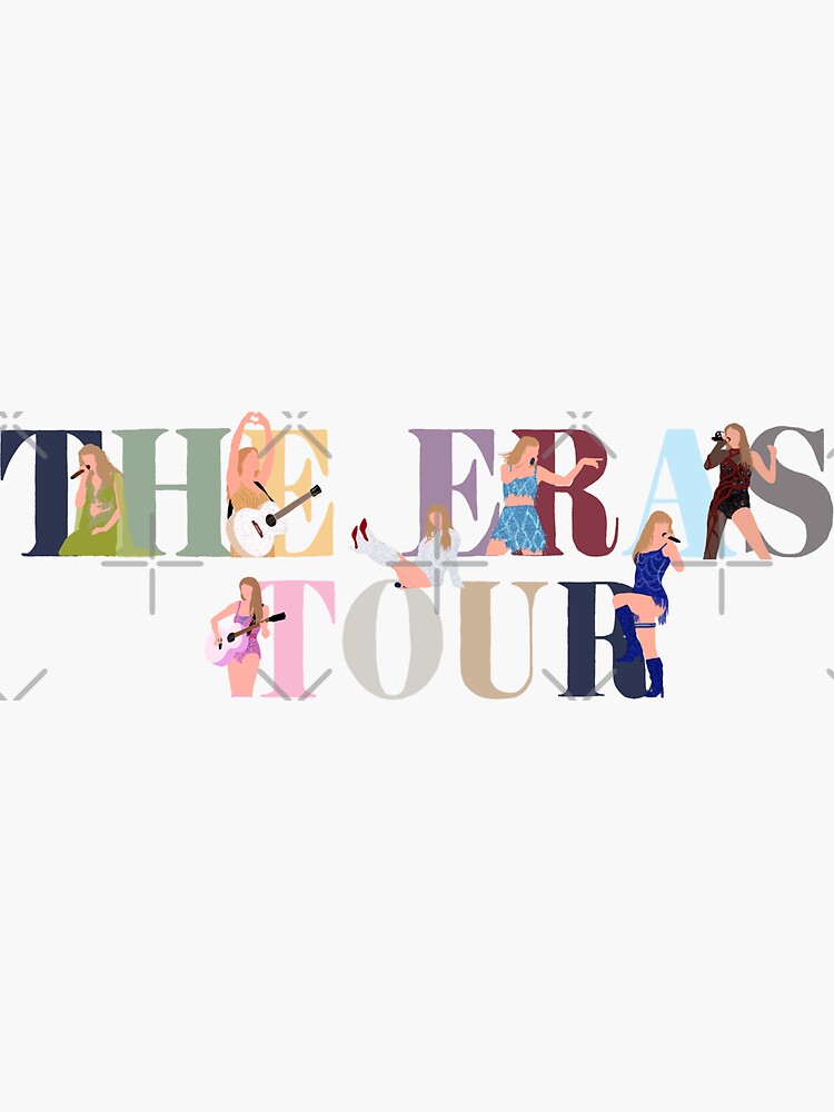"eras tour logo art " Sticker for Sale by nerfie | Redbubble