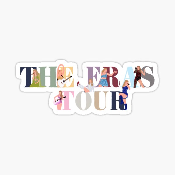 "eras tour logo art " Sticker for Sale by nerfie | Redbubble
