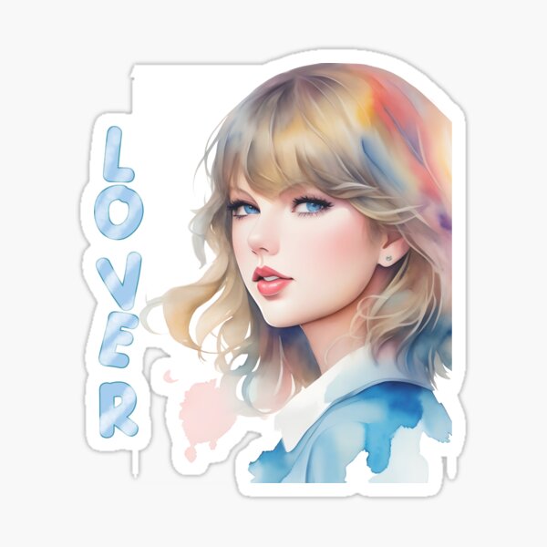 "Taylor- Lover era" Sticker for Sale by AiDexShop | Redbubble