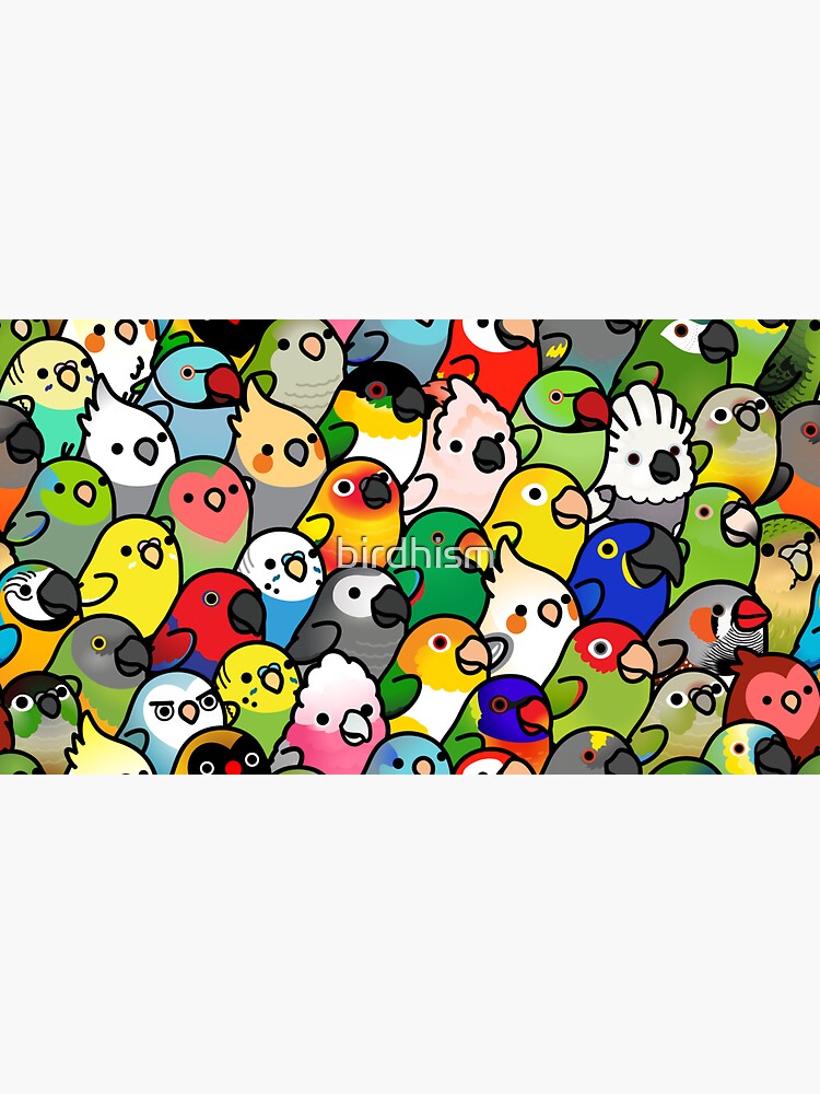 "Everybirdy Pattern 2023" Sticker for Sale by birdhism | Redbubble