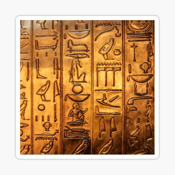 "Egyptian Hieroglyphics" Sticker for Sale by irPrint | Redbubble