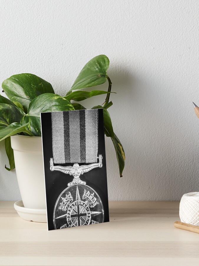 "Op Shader Medal UK B&W" Art Board Print for Sale by UKMilitaire ...