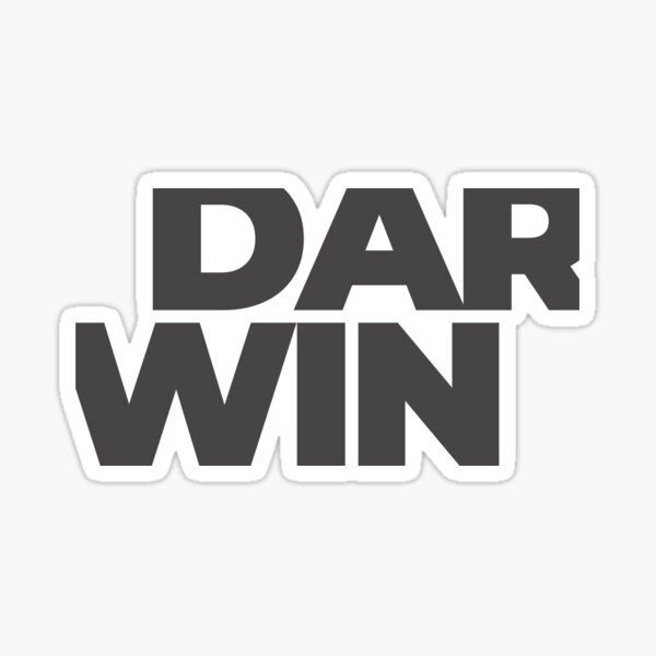 "Darwin Design Cut" Sticker for Sale by designkitsch | Redbubble