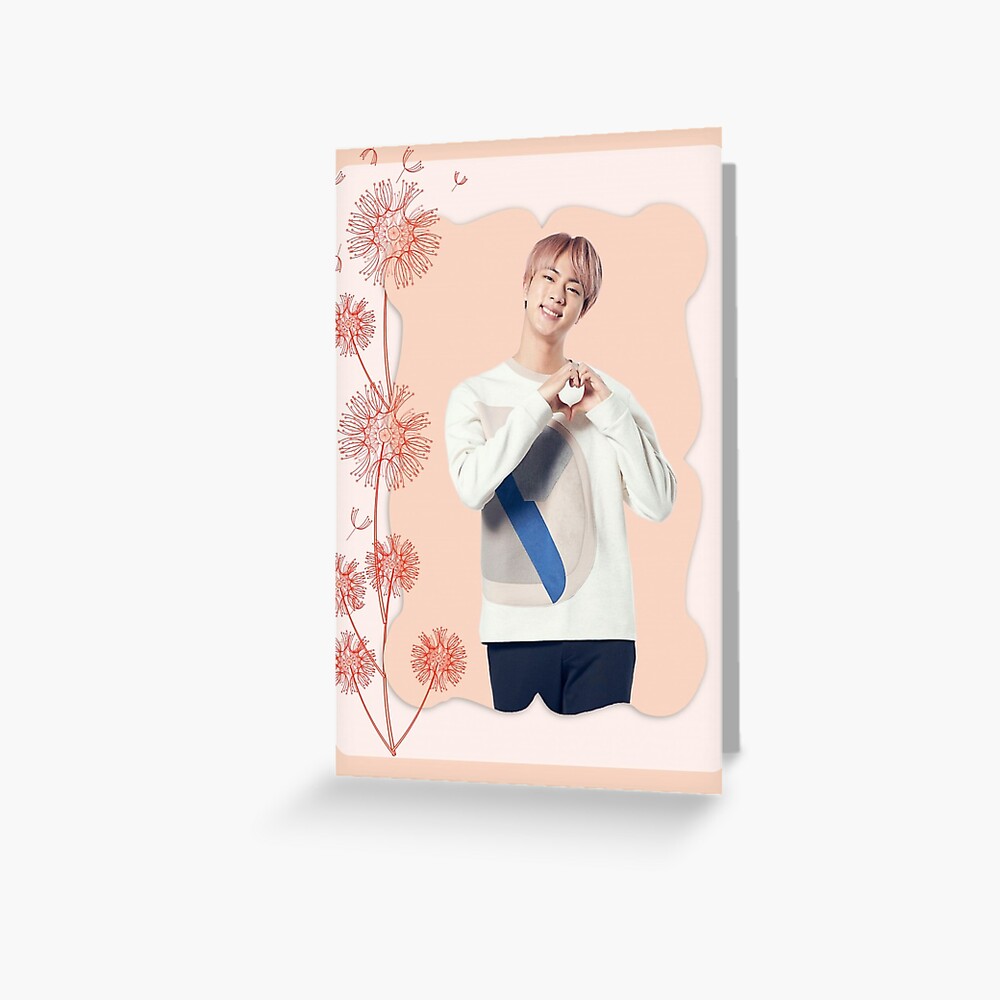 "BTS JIN // congratulations" Greeting Card by lyshoseok | Redbubble
