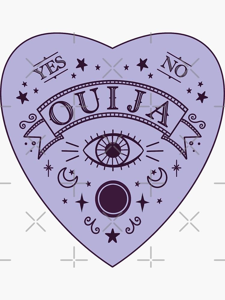 "Ouija Board Planchette 01 // Purple" Sticker for Sale by Wendy ...